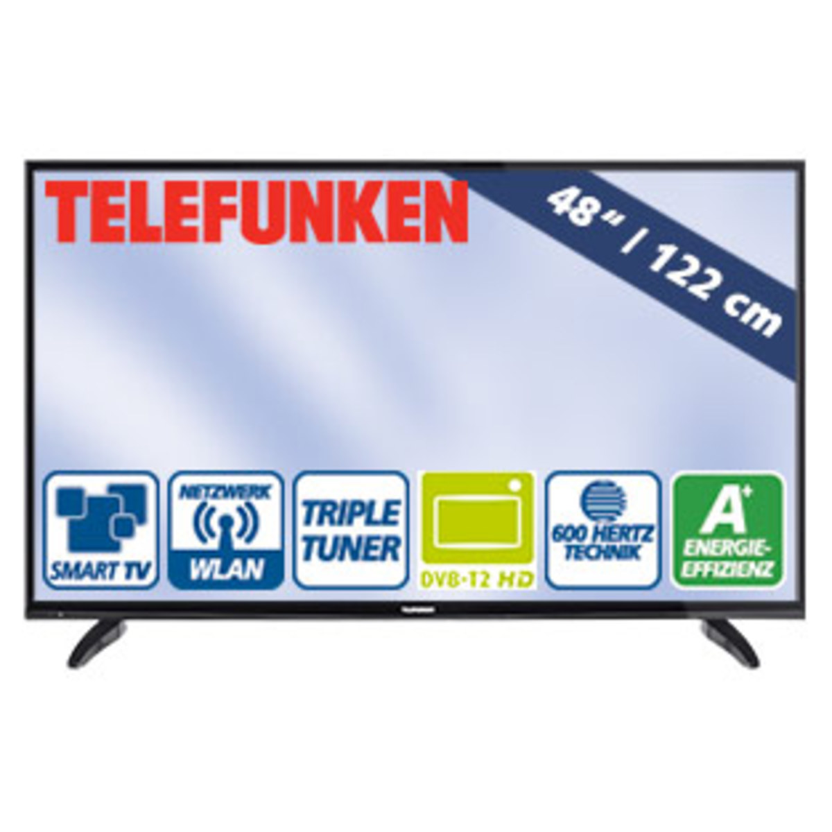 48“-FullHD-LED-TV D48F282N4CW • HbbTV, H.265,3 HDMI-Eingänge • USB-/CI+ ...