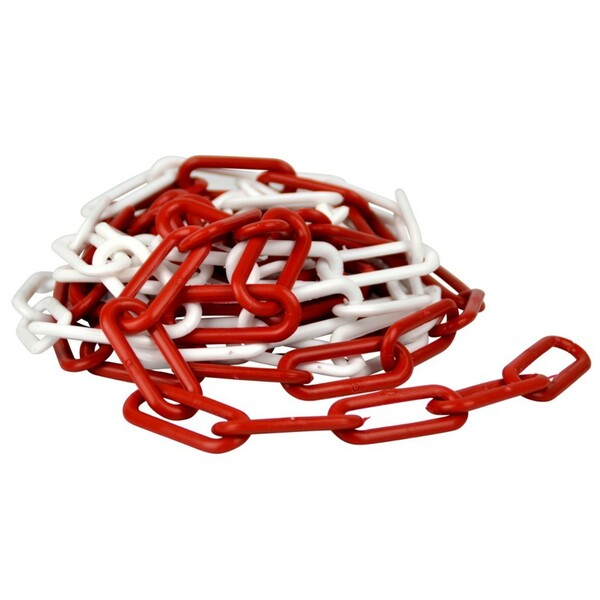 Absperrkette 5m rot/weiss Kunststoff Absperrung Sperrkette von ... Absperrkette 5m rot/weiss Kunststoff Absperrung Sperrkette von ...