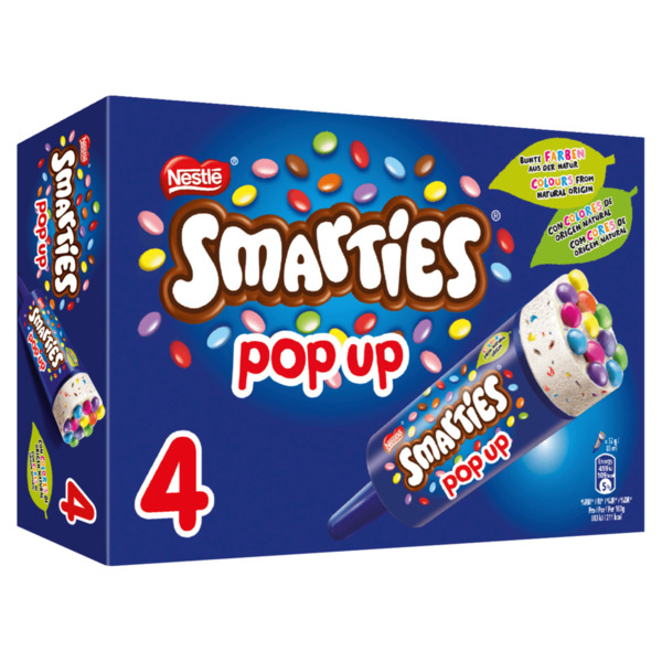 Nestlé Smarties Pop Up Eis 4x85ml von REWE ansehen!