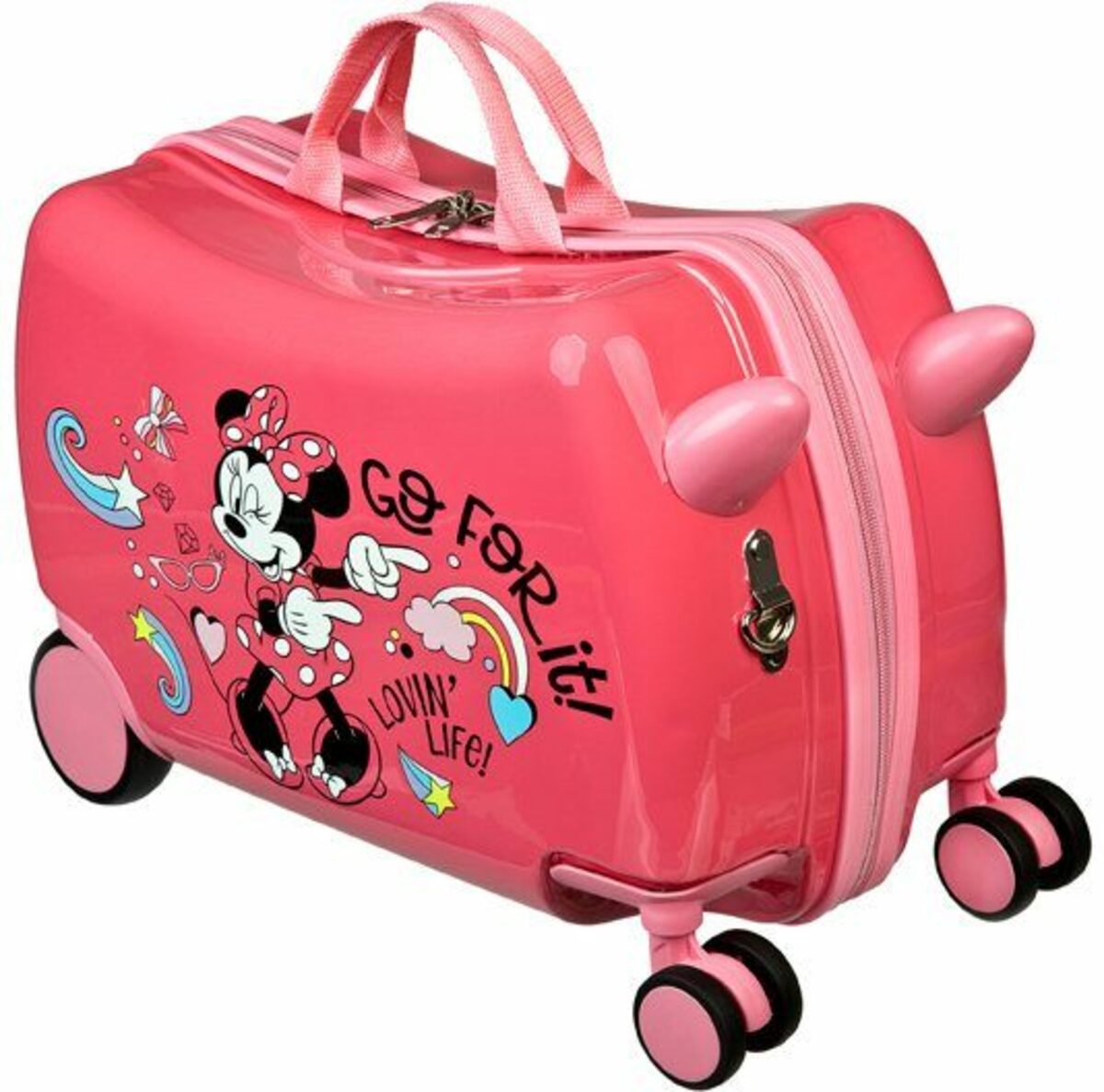 UNDERCOVER Kinderkoffer »Ride-on Trolley, Minnie Mouse«, 4 Rollen, zum ...