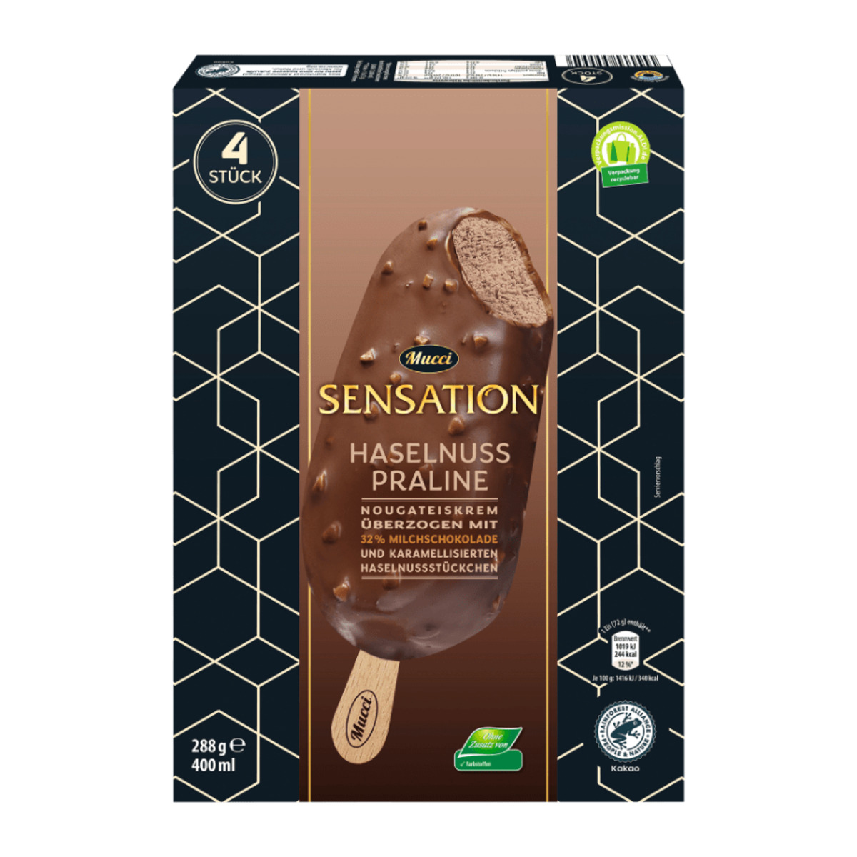 MUCCI Stieleis Sensation Black von ALDI Nord ansehen!