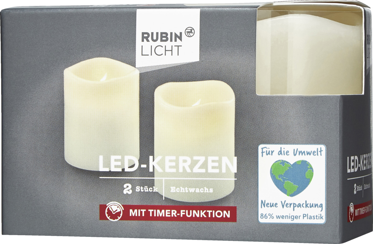 Rubin Licht LED Kerzen Rustik Mini creme von ROSSMANN ansehen!
