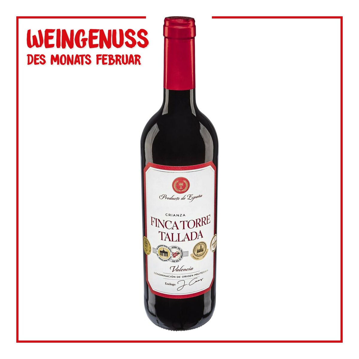 Finca Torre Tallada Tempranillo Crianza 13,5 % vol 0,75 Liter von Netto ...