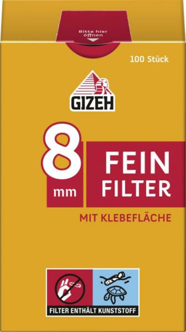 Gizeh Feinfilter 8mm mit Klebefläche von myTime.de ansehen!