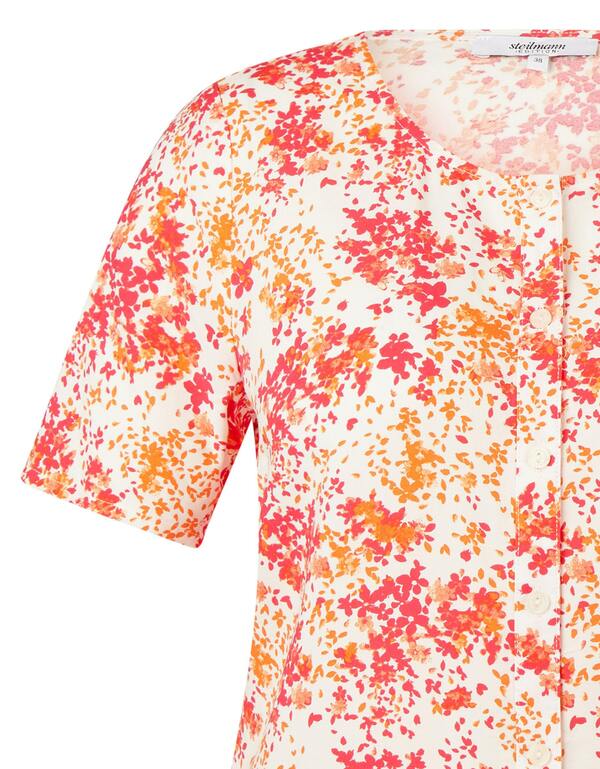 Steilmann Edition - Kurzarm Bluse mit Alloverprint von Adler ansehen!