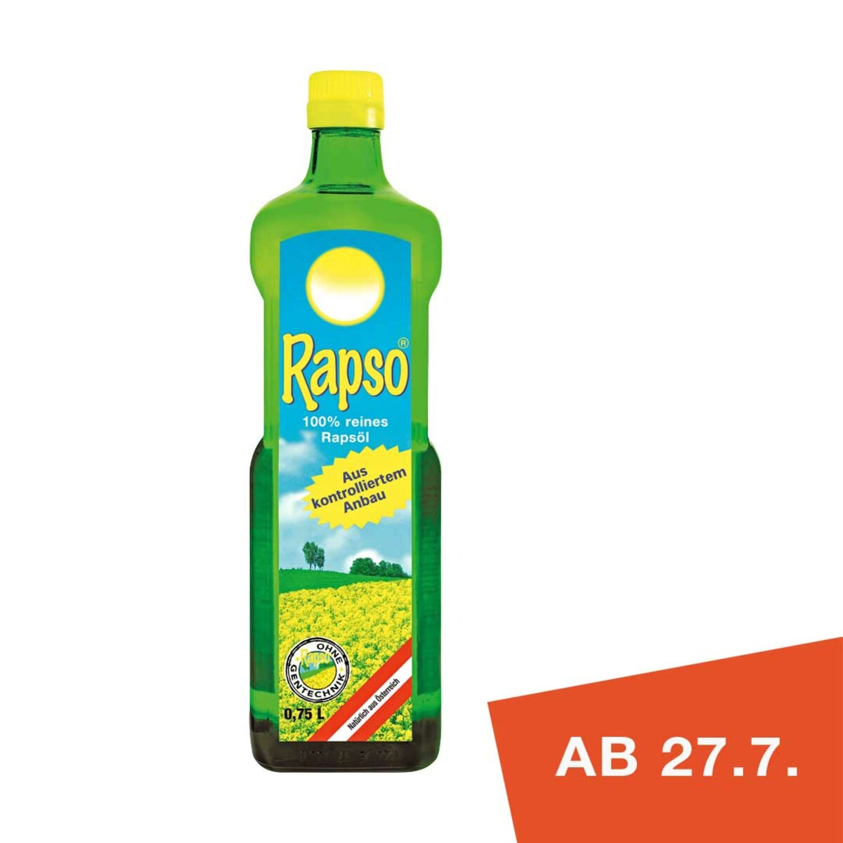 RAPSO RAPSÖL 100 % rein, je 750-ml-Fl. ansehen!