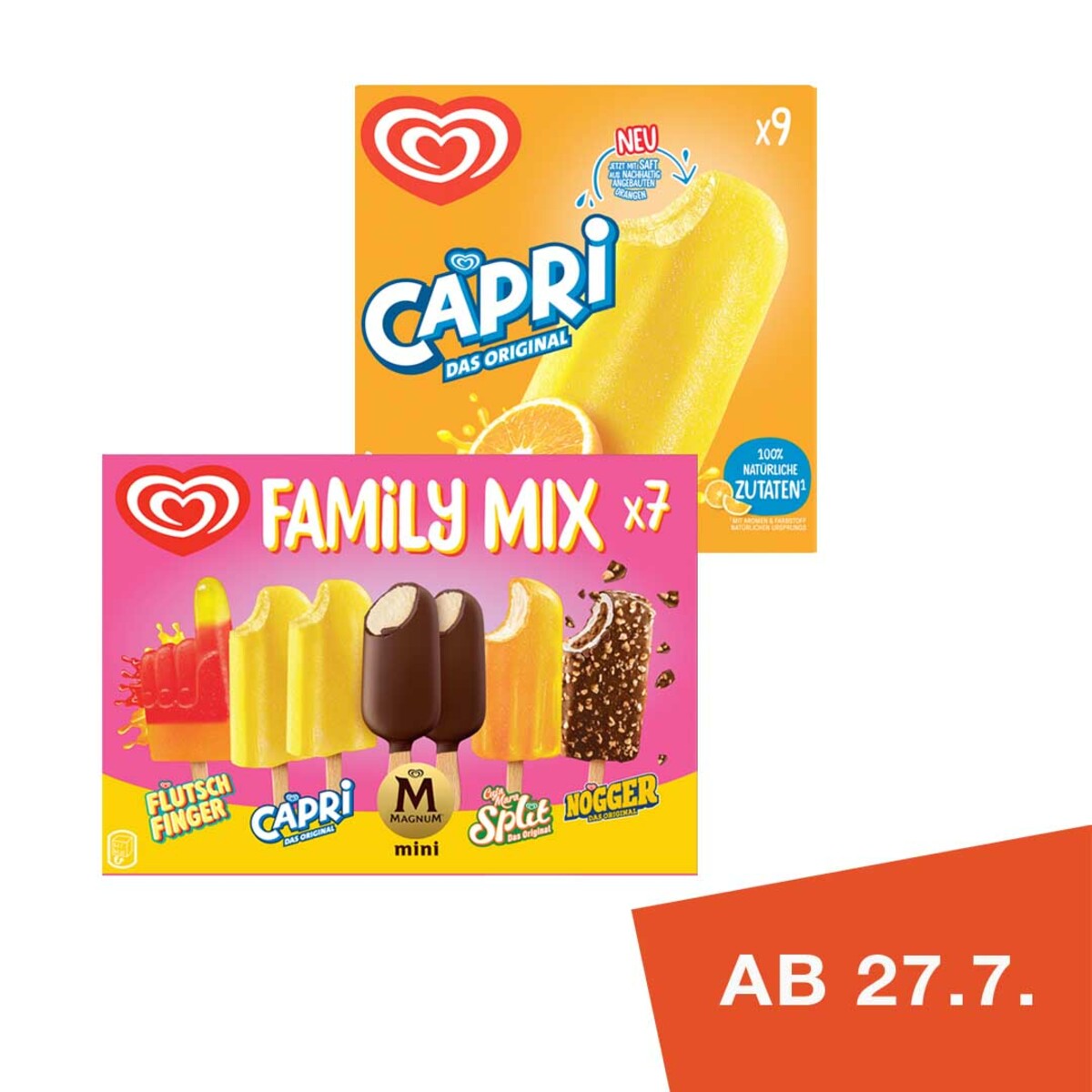 LANGNESE CAPRI je 9 x 55-ml-Pckg. oder FAMILY MIX und weitere Sorten ...