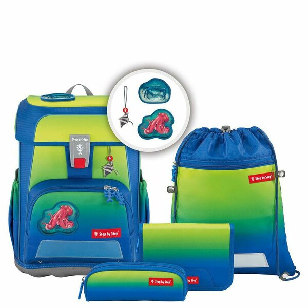 Step by Step Schulranzen Step by Cloud Ocean - Schulranzen Set 5tlg ...