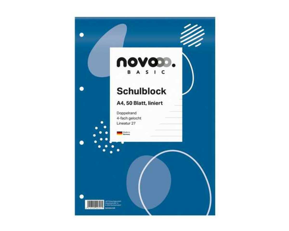 novooo Schulblock DIN A4 Lineatur 27 liniert 50 Blatt von Mäc-Geiz ansehen!
