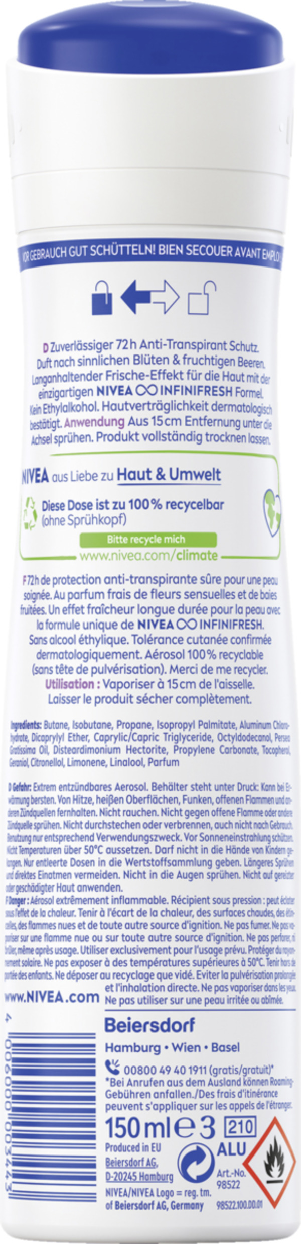 NIVEA Anti-Transpirant Spray Fresh Sensation von ROSSMANN ansehen!