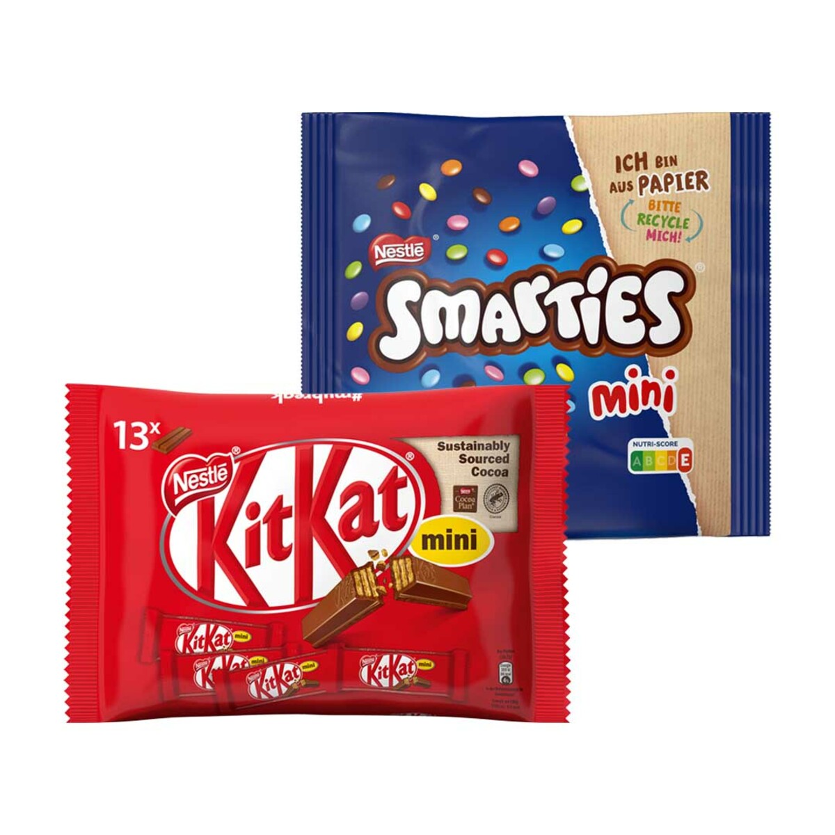 NESTLÉ KITKAT MINI je 217-g-Btl. oder SMARTIES MINI je 187-g-Btl. ansehen!