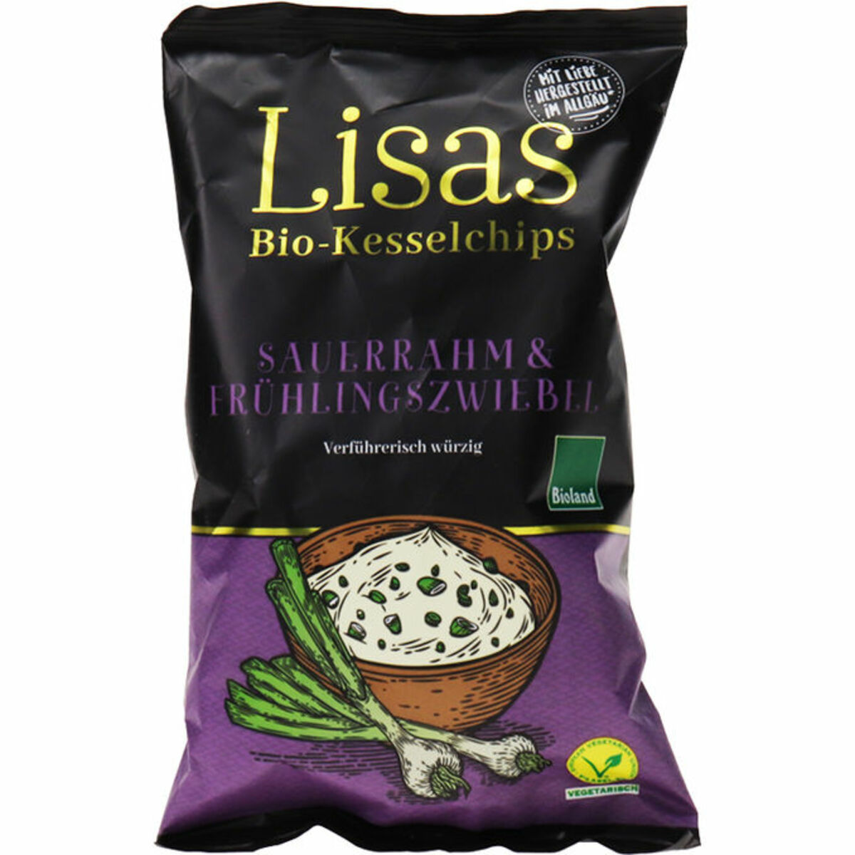 Lisa´s Kesselchips 3 x BIO Lisa's Kesselchips Sauerrahm & Zwiebel von ...