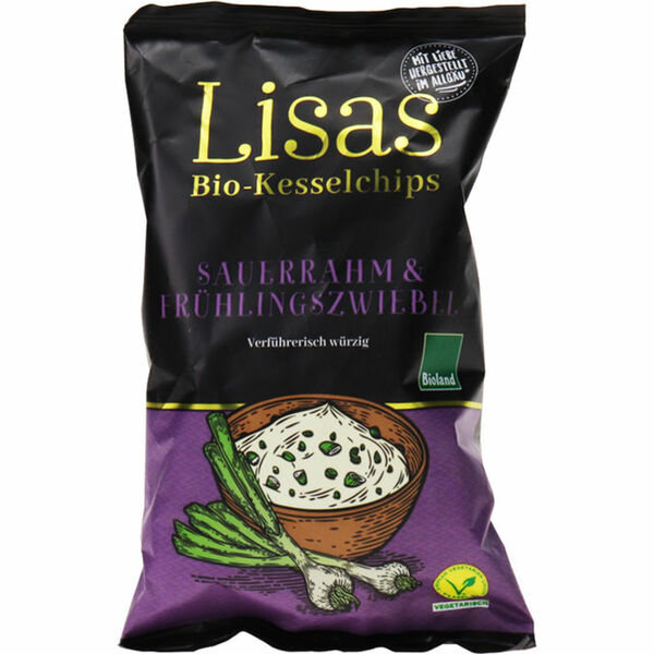 Lisa´s Kesselchips 3 x BIO Lisa's Kesselchips Sauerrahm & Zwiebel von ...
