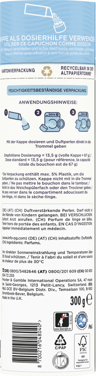 Lenor light Wäscheparfüm Frische Baumwollblüte von ROSSMANN für 6,79 ...