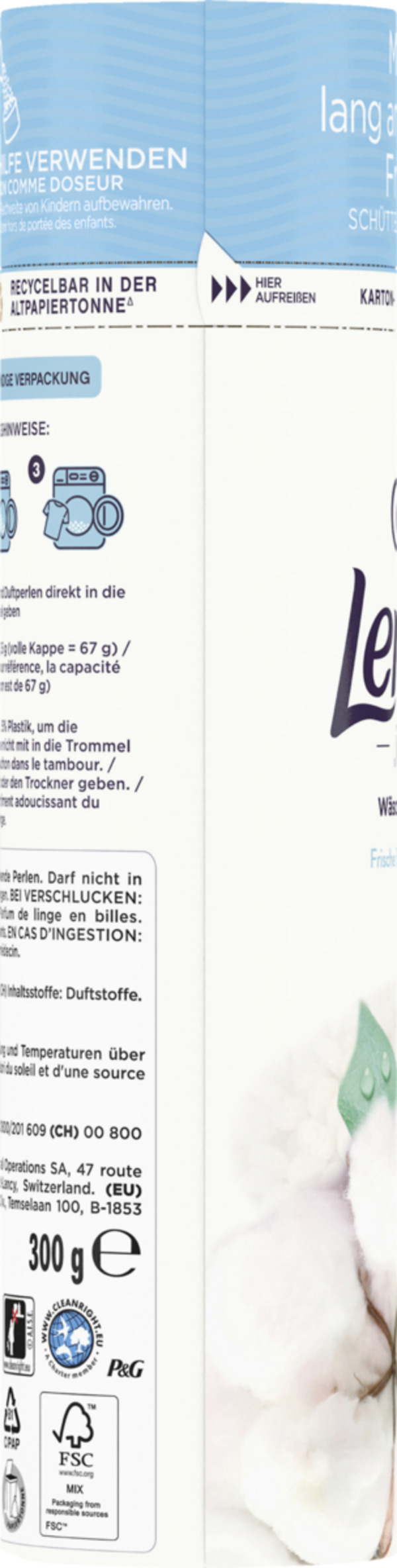 Lenor light Wäscheparfüm Frische Baumwollblüte von ROSSMANN für 6,79 ...