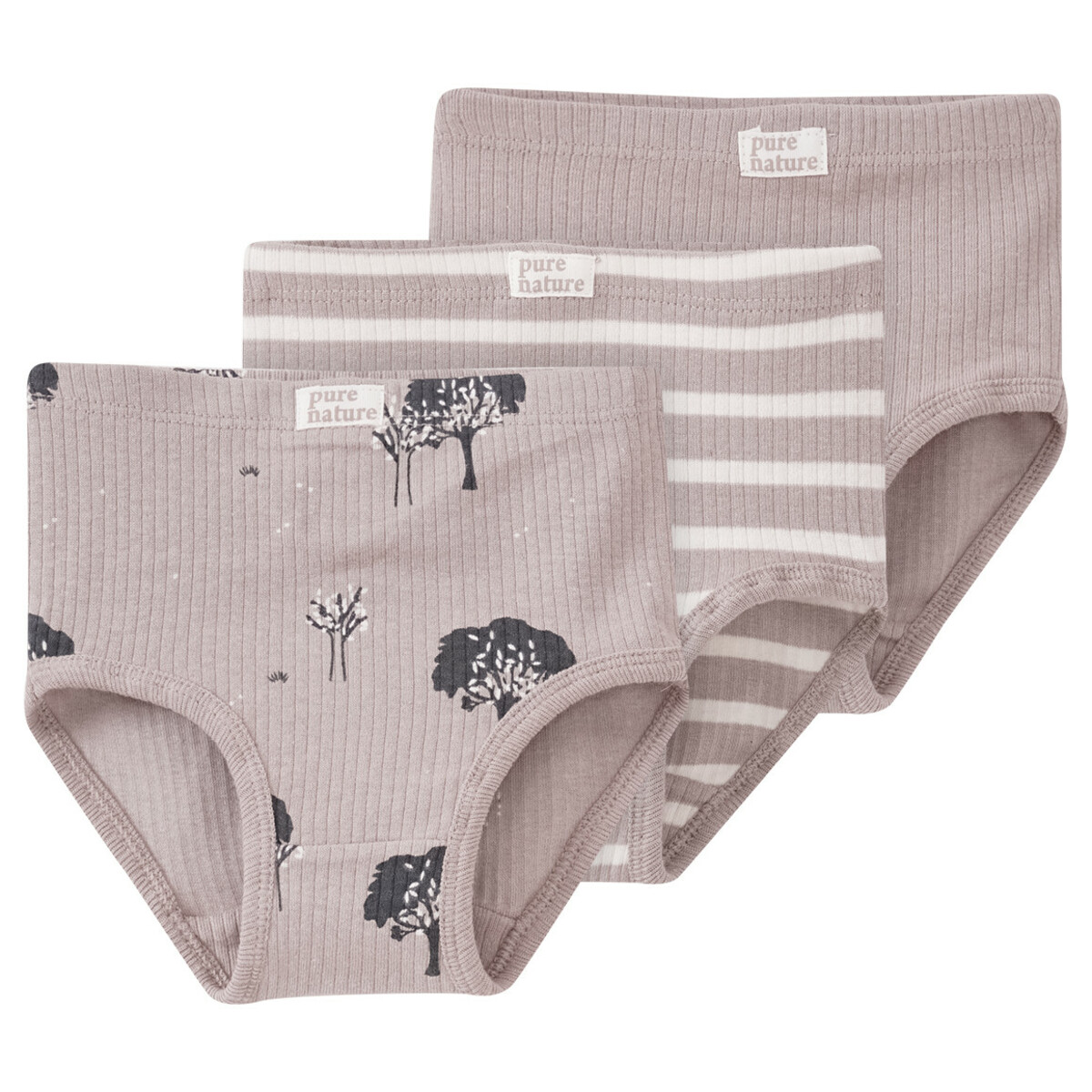 3 Baby Slips mit Rippstruktur von Ernstings Family ansehen!