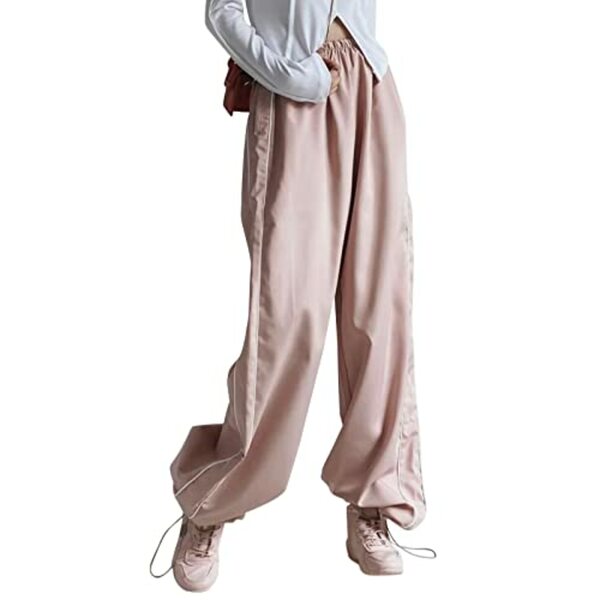 Baonmy Fallschirmhosen Cargohose Damen Baggy Y2k Baggy Lange Hosen