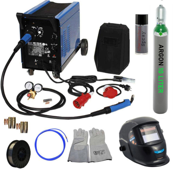 Güde Schutzgas Schweißgerät Mig 192/6K + Drahtseele VA-Draht Argon ...