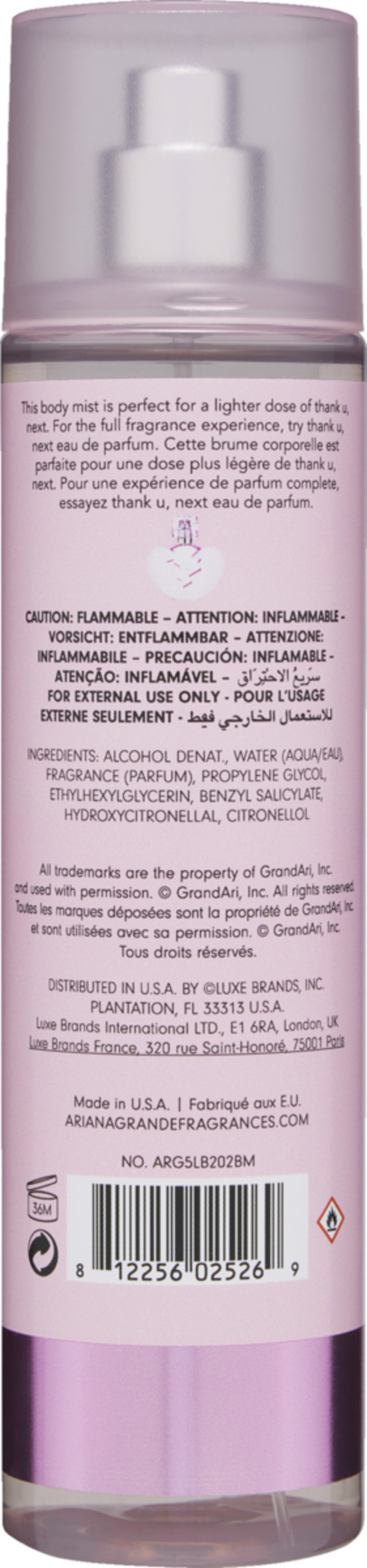 Ariana Grande Body Mist Thank U next von ROSSMANN für 9,99 € ansehen!