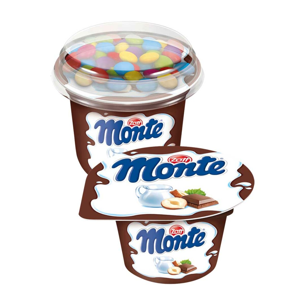 ZOTT MONTE SCHOKO TOP CUP je 70-g-Becher oder SCHOKO je 150-g-Becher ...