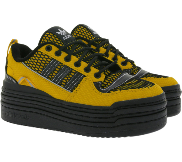 adidas Damen Plateau-Sneaker mit schwarzen Overlays Triple Platforum ...