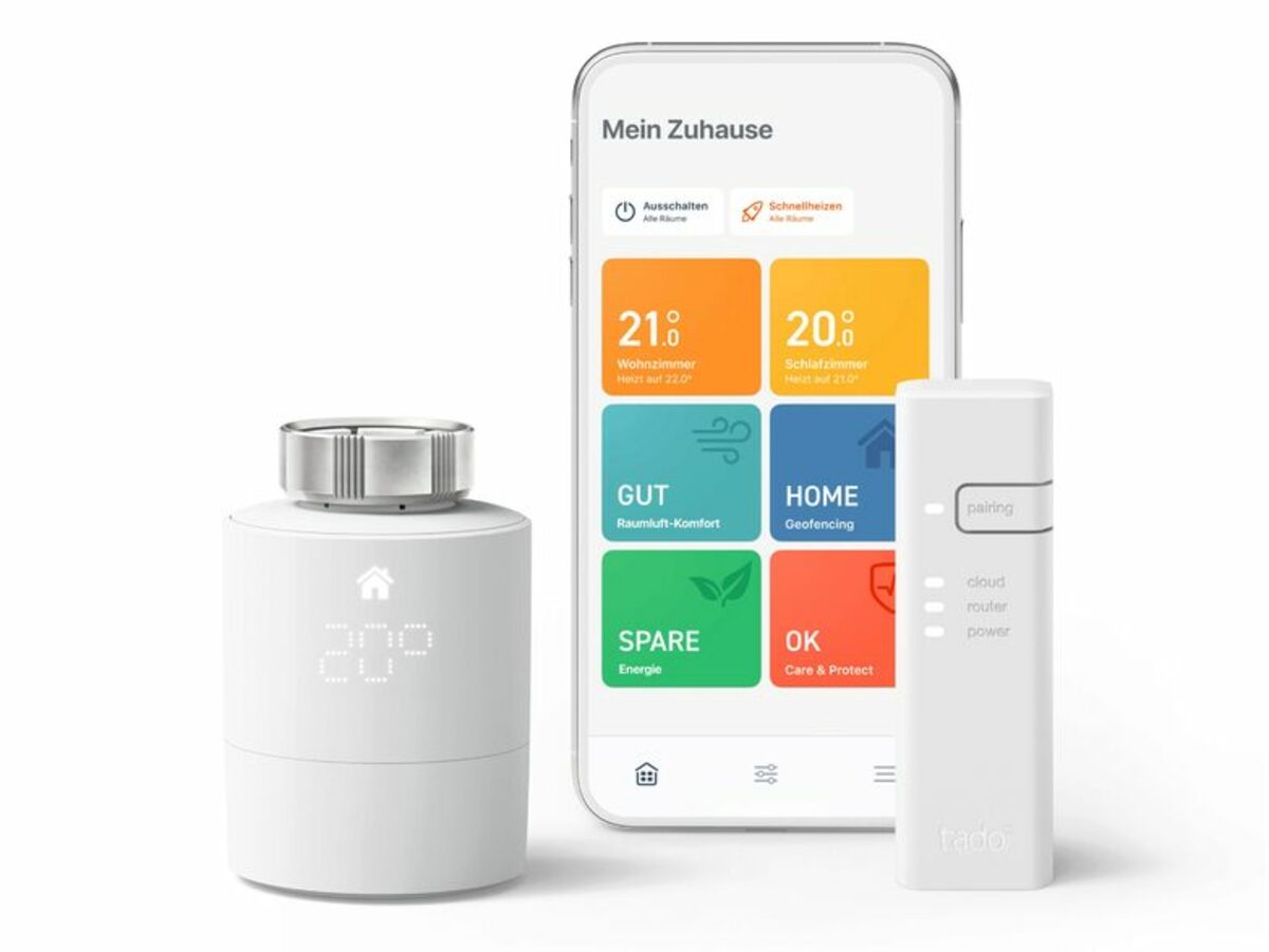 Tado Smartes Heizkörperthermostat V3+ Starter Kit, inkl. Internet ...
