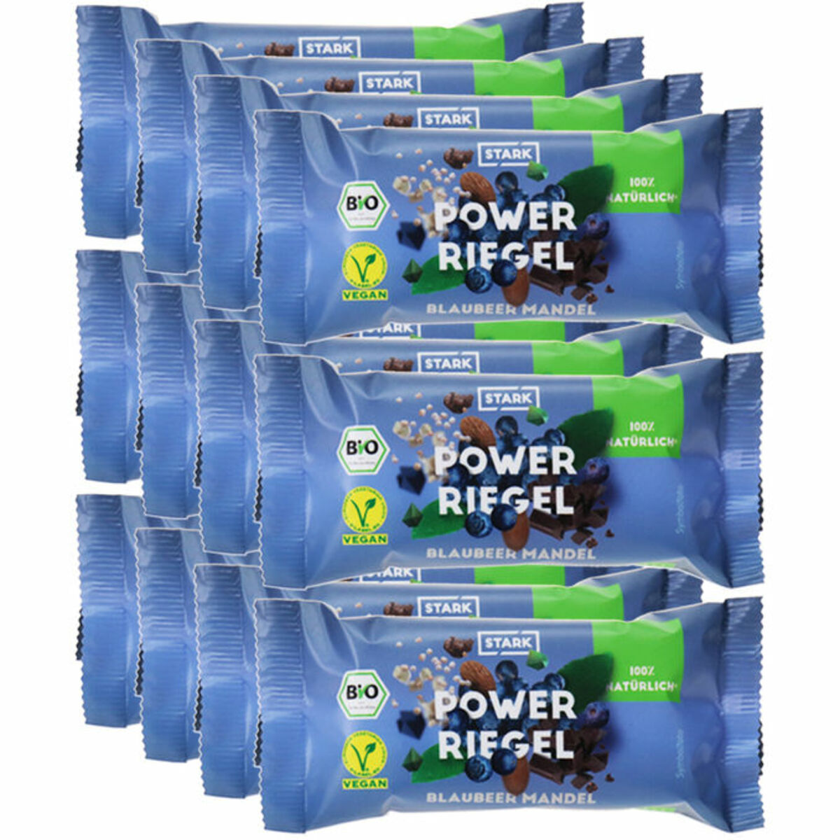 STARK BIO Power Riegel Blaubeere & Mandel, 12er Pack von Motatos ansehen!