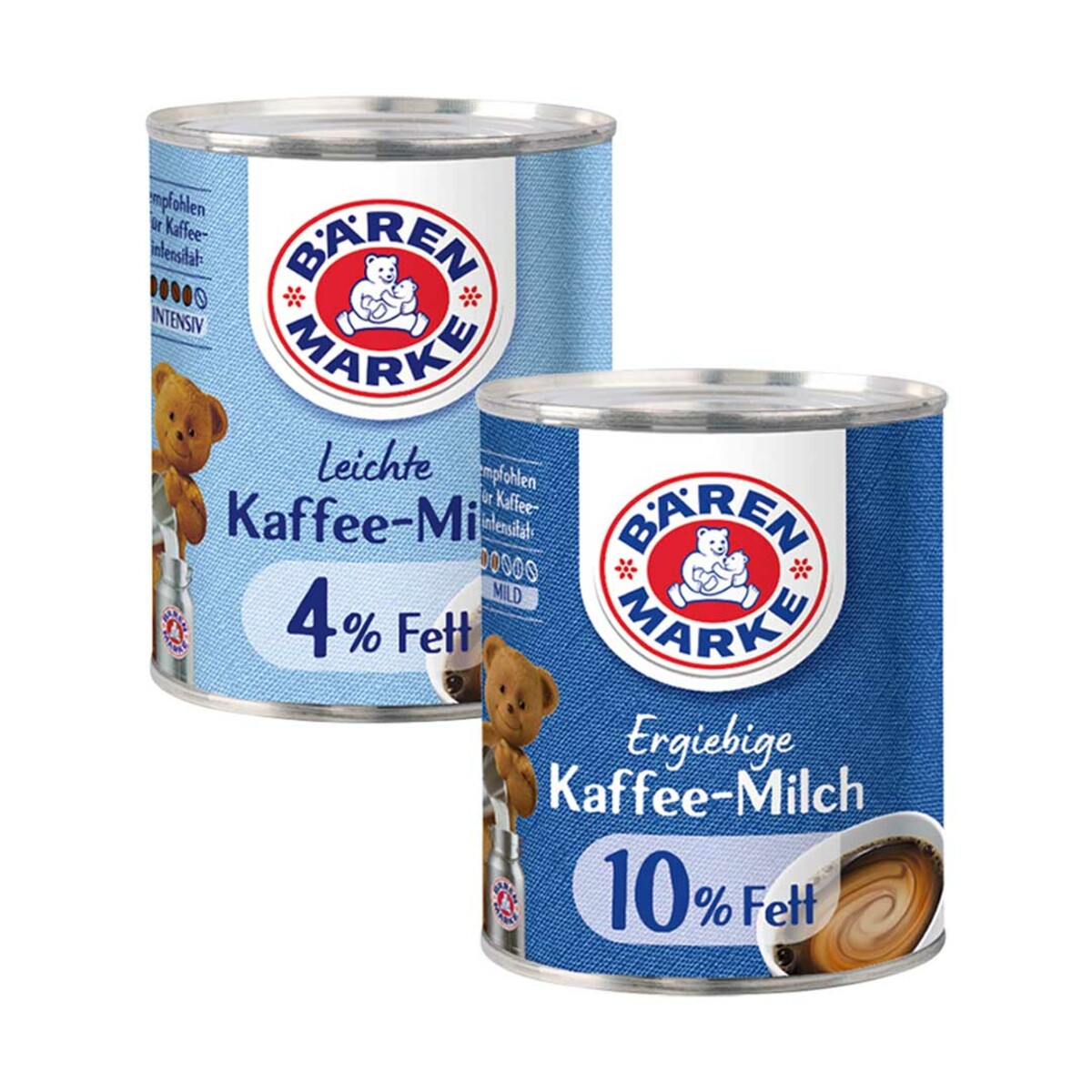 BÄRENMARKE KAFFEE-MILCH 4 /10 % Fett, je 340-g-Dose ansehen!