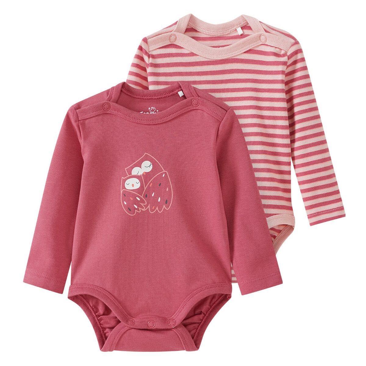 2 Baby Langarmbodys im Set von Ernstings Family ansehen!