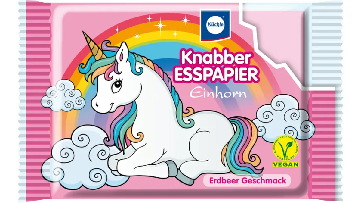 Küchle Knabber-Esspapier Einhorn im Angebot – Aktuelle Preise ...