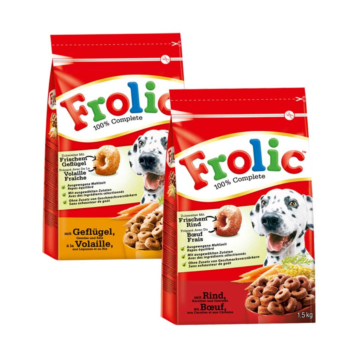 FROLIC HUNDENAHRUNG versch. Sorten, je 1,5-kg-Pckg. ansehen!