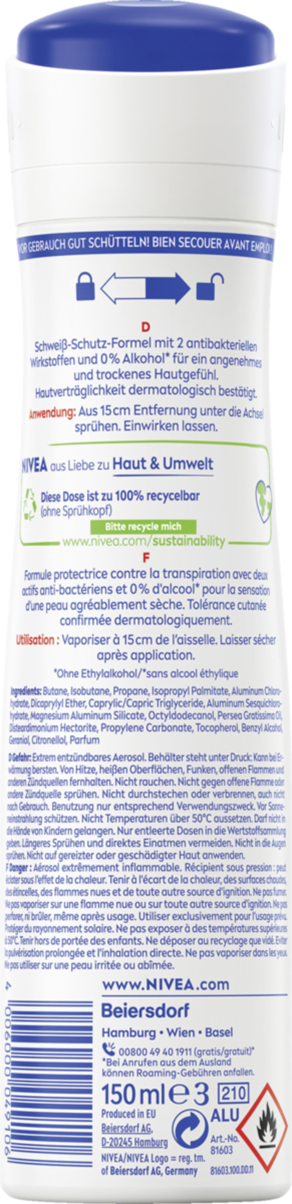 NIVEA Anti-Transpirant Spray Dry Comfort von ROSSMANN ansehen!