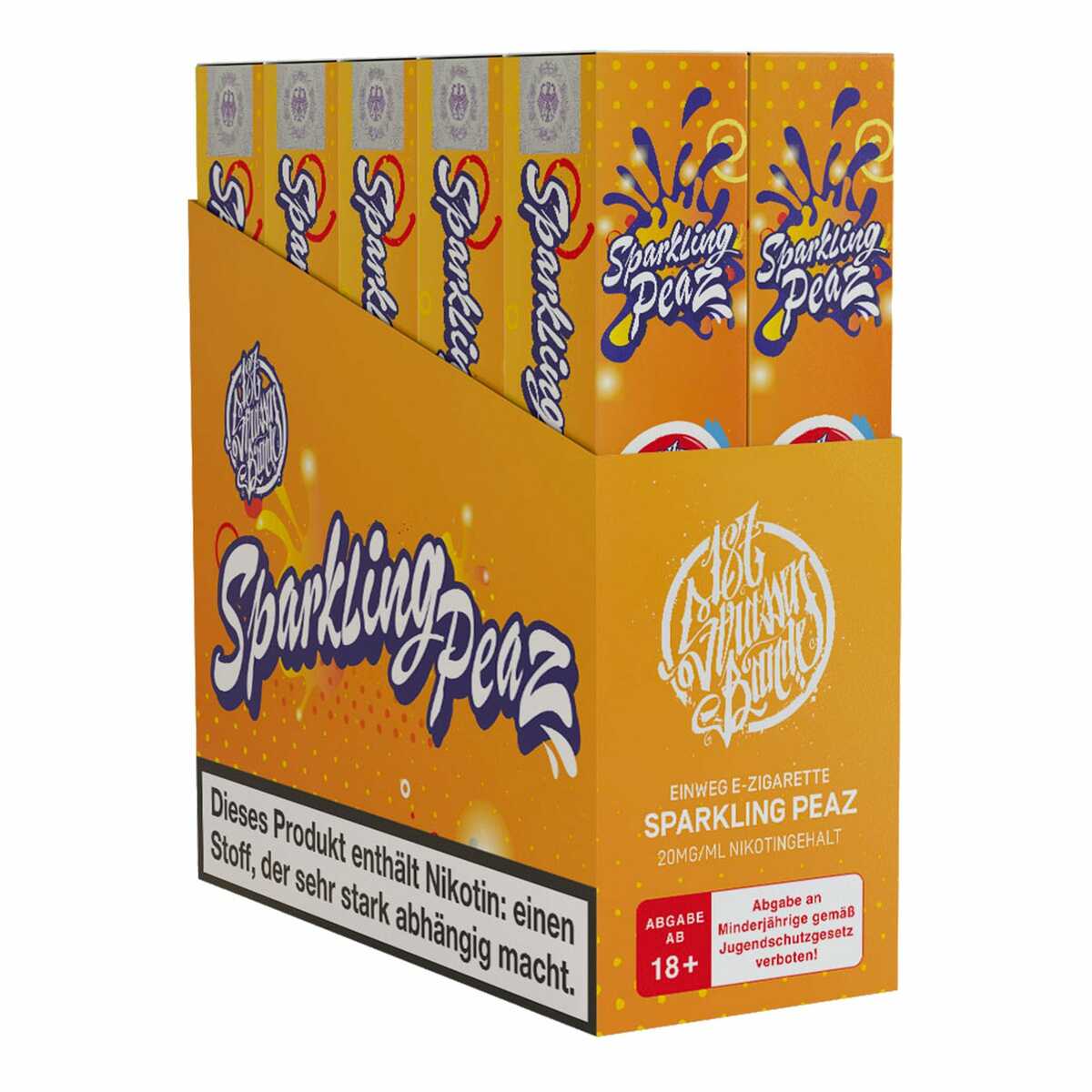 187 Strassenbande Einweg E-Zigarette Sparkling Peaz, 2 ml, 2.0% Nikotin ...