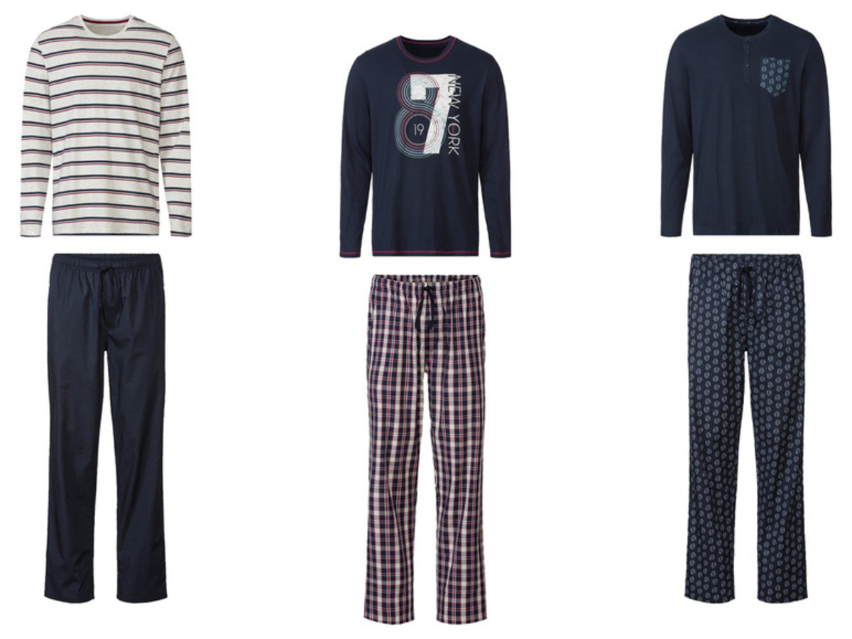 LIVERGY® Herren Pyjama, Single-Jersey-Qualität im Angebot – Aktuelle ...