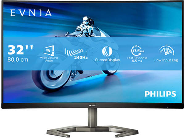 PHILIPS 32M1C5200W 32 Zoll Full-HD Gaming Monitor (0,5 ms Reaktionszeit ...