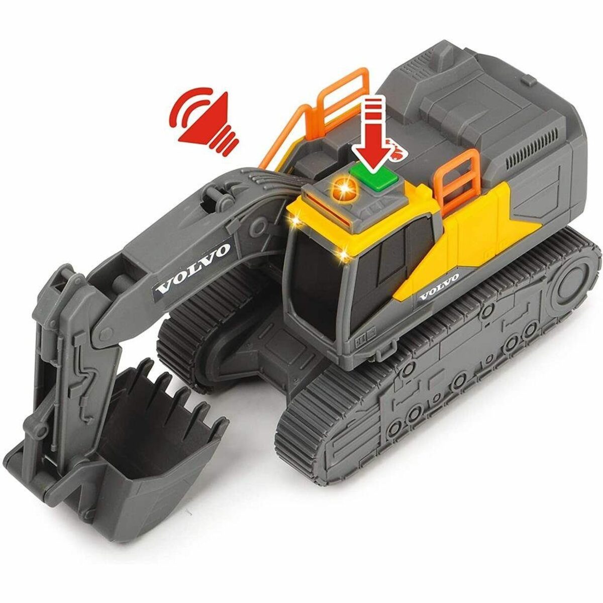 Dickie Toys Spielzeug-Bagger Volvo Bagger, Kettenbagger ...