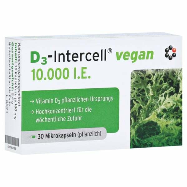 D3-intercell Vegan 10.000 I.E. Kapseln 30 St ansehen!