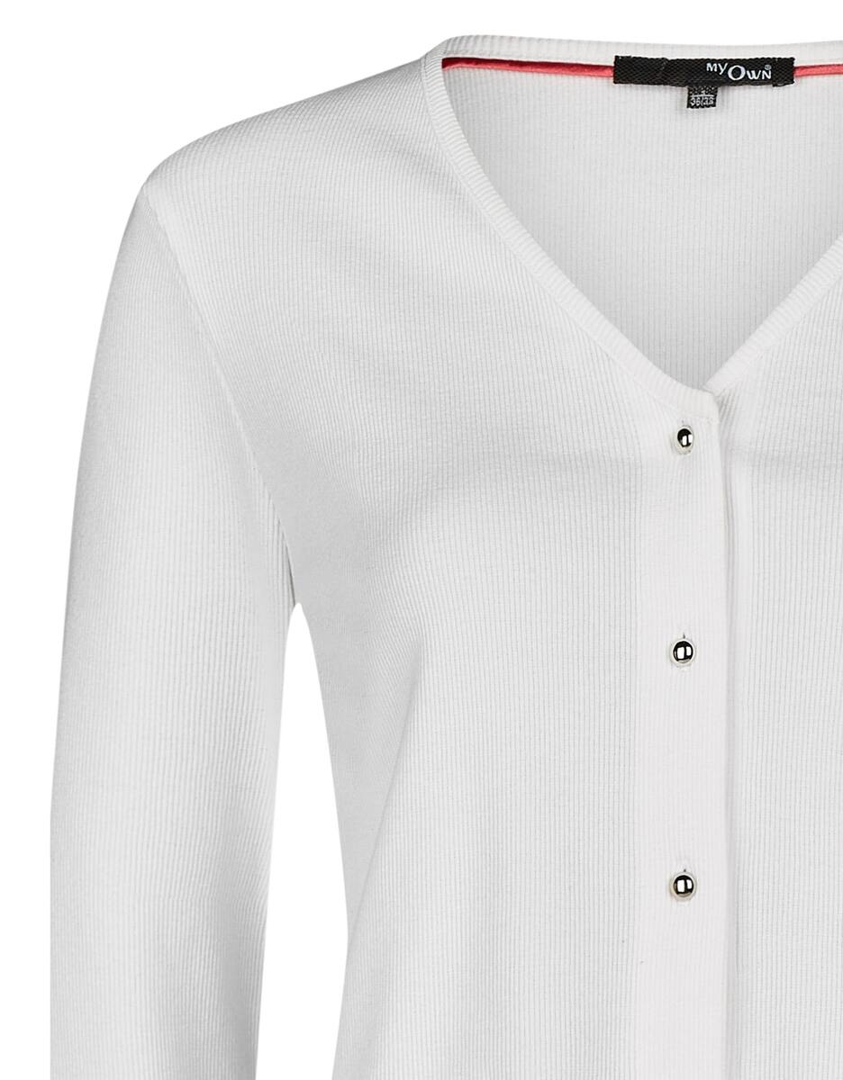 MY OWN - Kurzer Cardigan aus Ripp-Qualität von Adler ansehen!