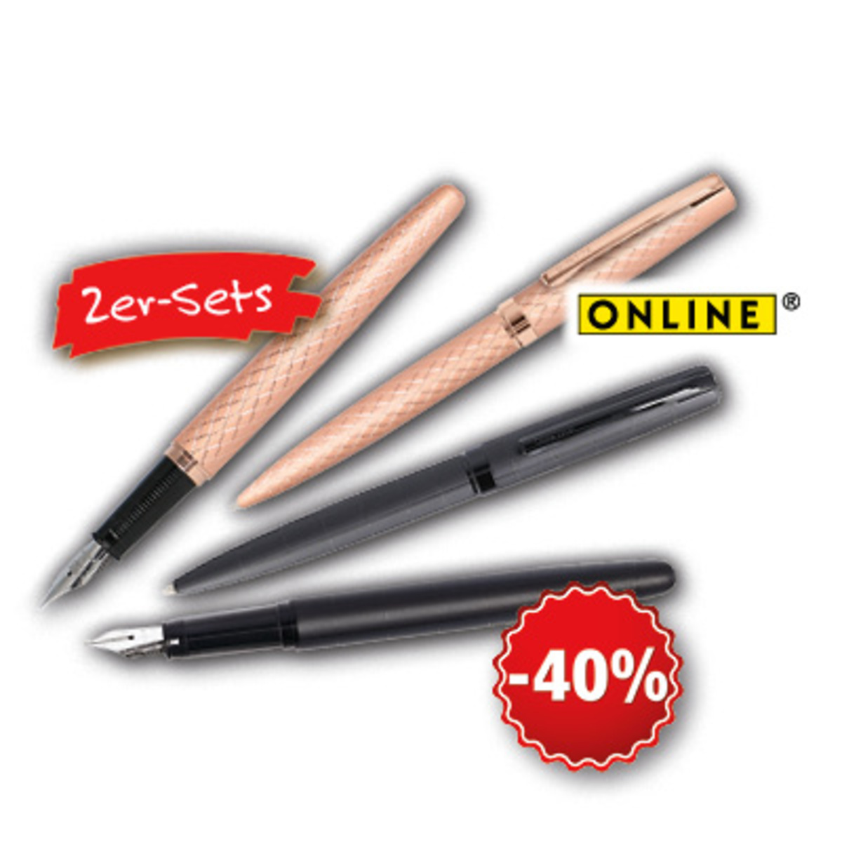 Schreibset „Eleganza“,Füllhalter und Kugelschreiber von McPaper ansehen!