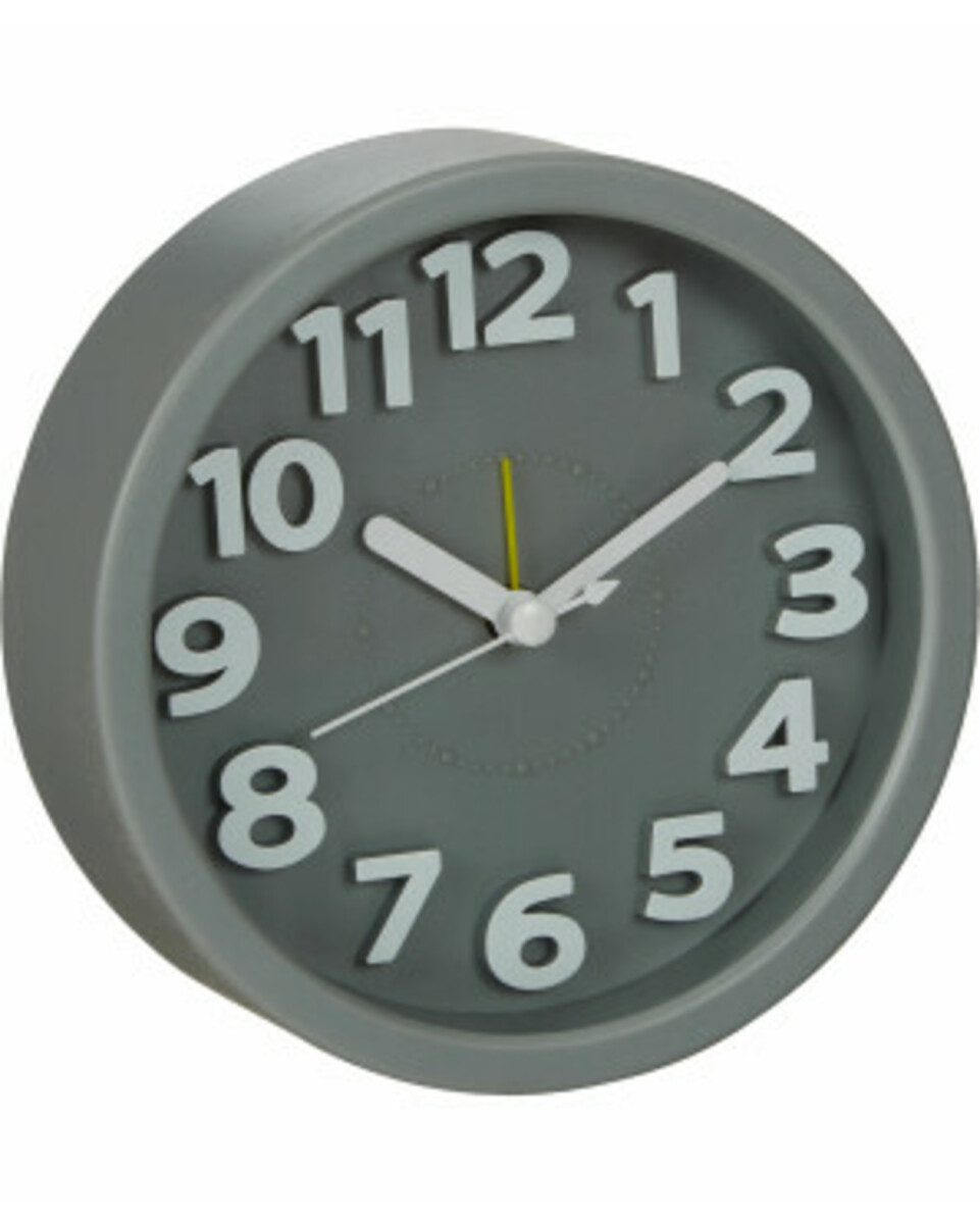 Wecker Ø ca. 12 cm grau von KiK für 3,99 € ansehen!