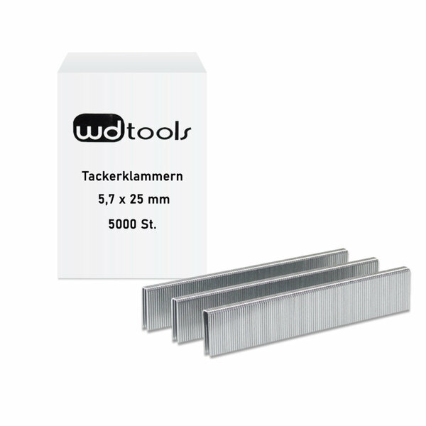 WD Tools Tackerklammern zu Drucklufttacker 5,7 x 25mm 5000 St. ansehen!