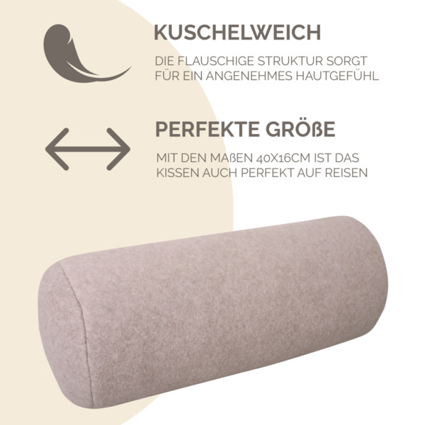 Original Dr. Berger Velours-Fleece Nackenrolle Natur 40 x 16 cm von Norma ansehen!