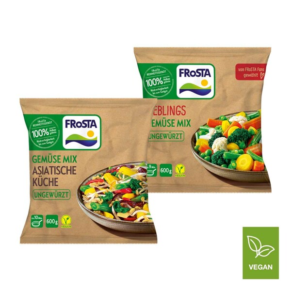 FROSTA LIEBLINGS GEMÜSE MIX oder ASIATISCHE KÜCHE GEMÜSE MIX und ...
