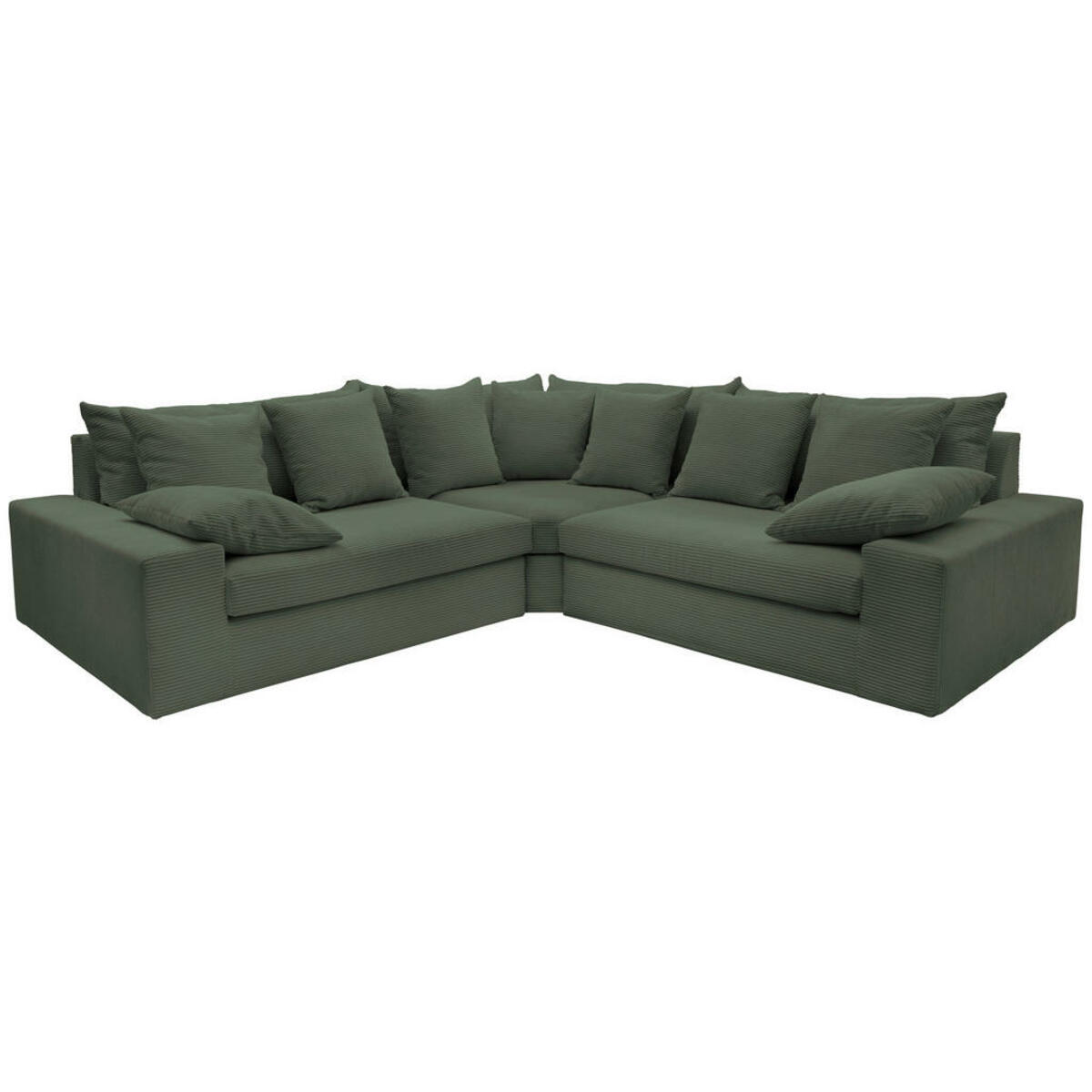 Livetastic Ecksofa, Grün, Textil, 5-Sitzer, Füllung: Schaumstoff, L ...
