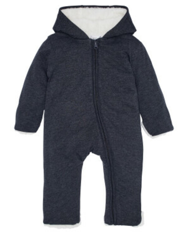 Minibaby Jumpsuit Ergee gefüttert mit Fleece anthrazit melange von KiK ...