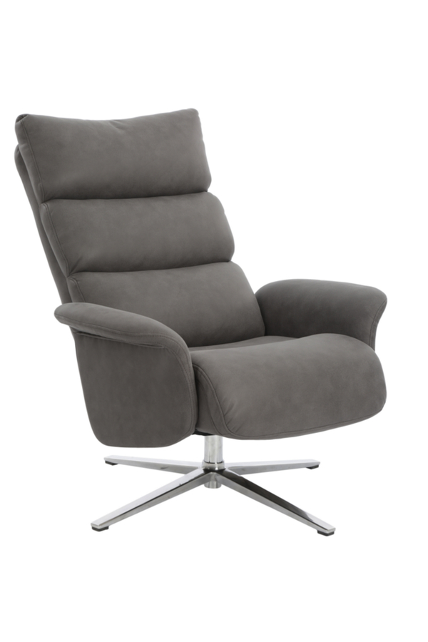 Happy Home moderner Relaxsessel mit Drehfunktion Bürosessel, grau von ...