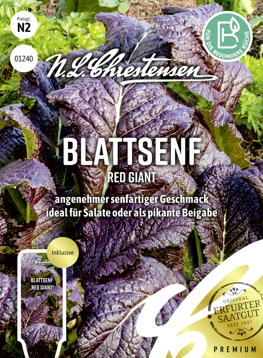N.L.Chrestensen Saatgut Blattsenf Red Giant 5-6 lfd. m. im Angebot ...