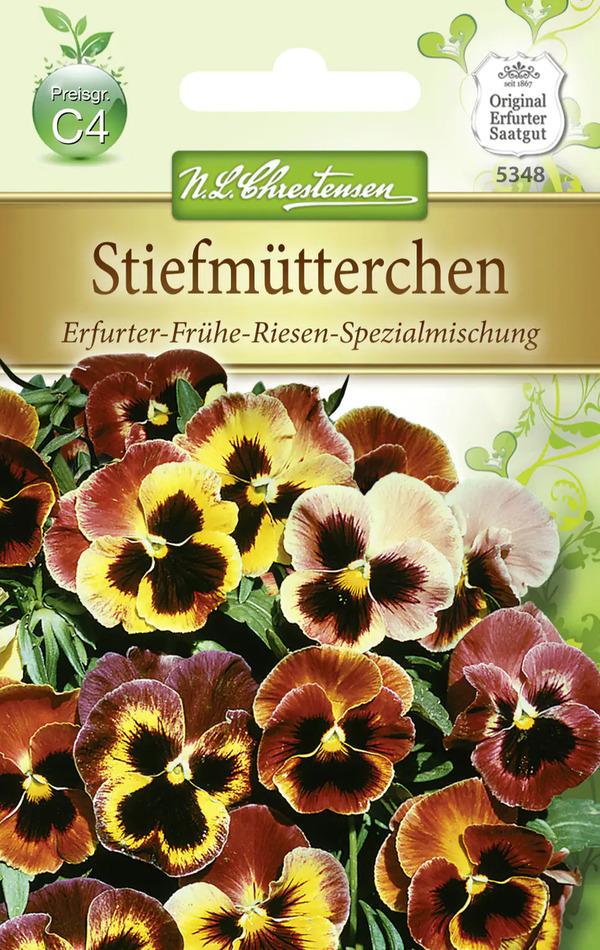 N.L.Chrestensen Saatgut Stiefmütterchen ca. 60 Pflanzen von Globus ...