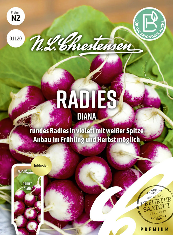 N.L.Chrestensen Saatgut Radies Diana ca. 4-6 lfd. m. von Globus ...