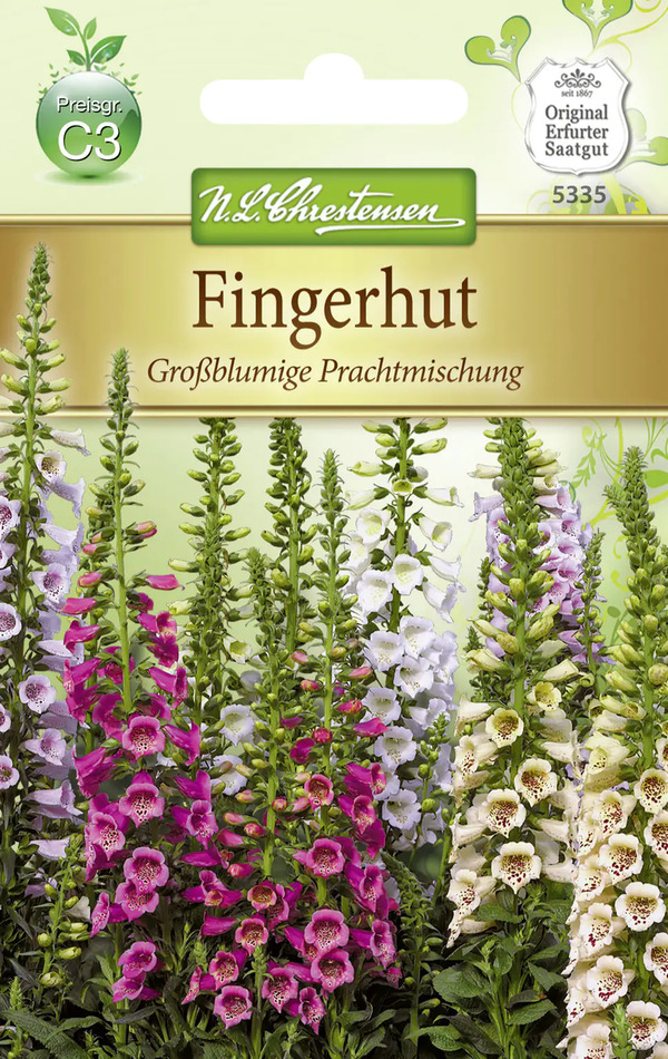N.L.Chrestensen Saatgut Fingerhut ca. 50 Pflanzen von Globus Baumarkt ...